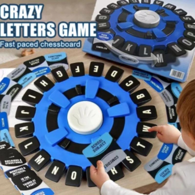 [HENGHOME] Crazy Letter Game Board Game Family Fast Rhythm Boy And Girl ...