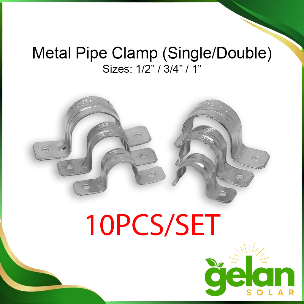 (10PCS/SET) HEAVY DUTY Metal Steel Clamp For EMT IMC RSC Conduit PVC ...