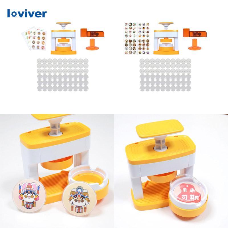 [Loviver] DIY Pin Badge Button Maker Brooch Pin Making Machine ...