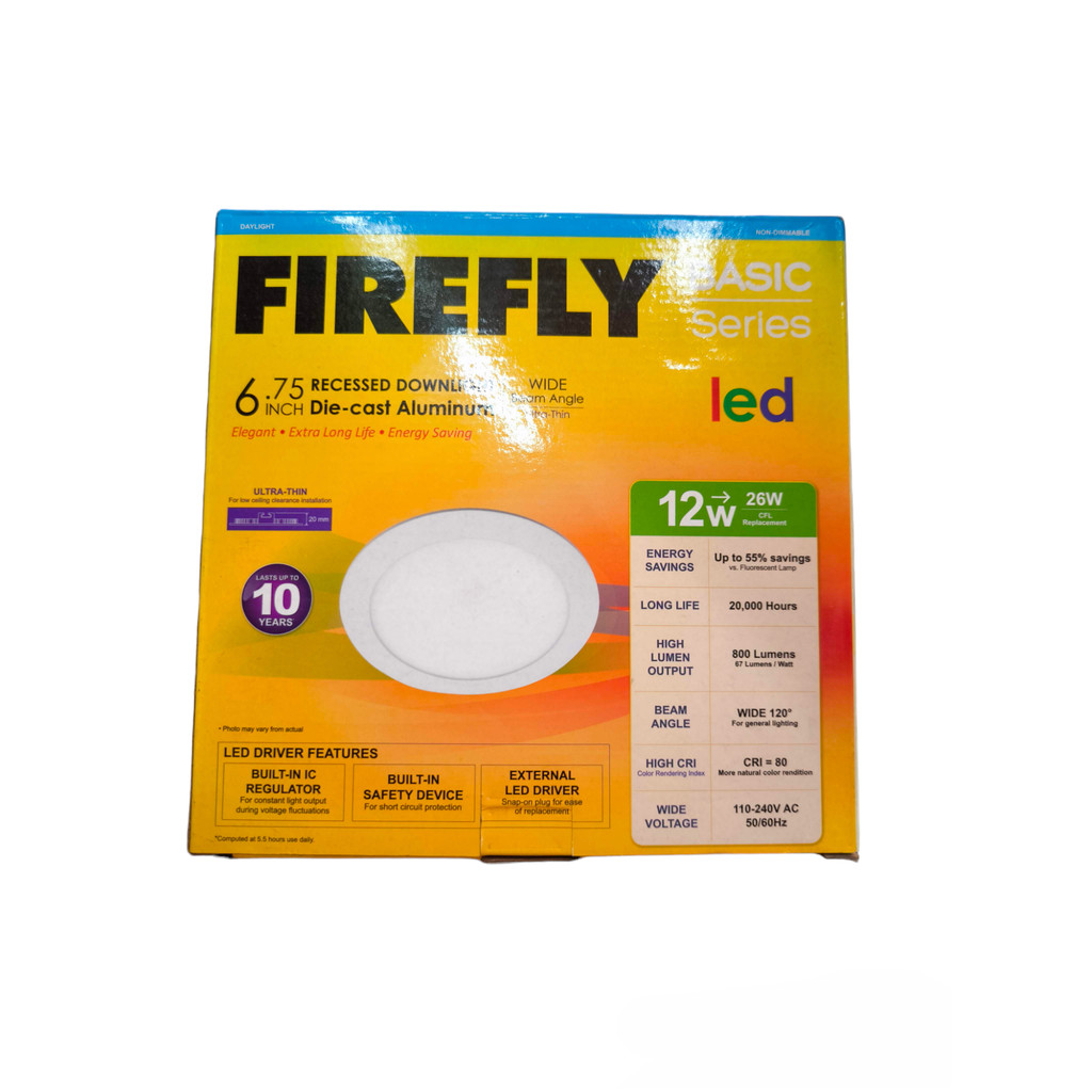 Firefly 12W LED Downlight 220V Daylight EDL2212DL | Shopee Philippines