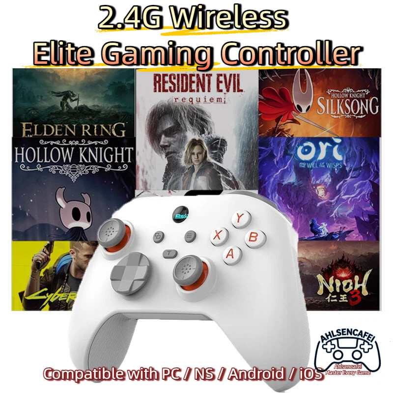 【AHL】Tri-mode Gaming Controller | Bluetooth 5.0, 2. 4GHz, Wired | Hall ...