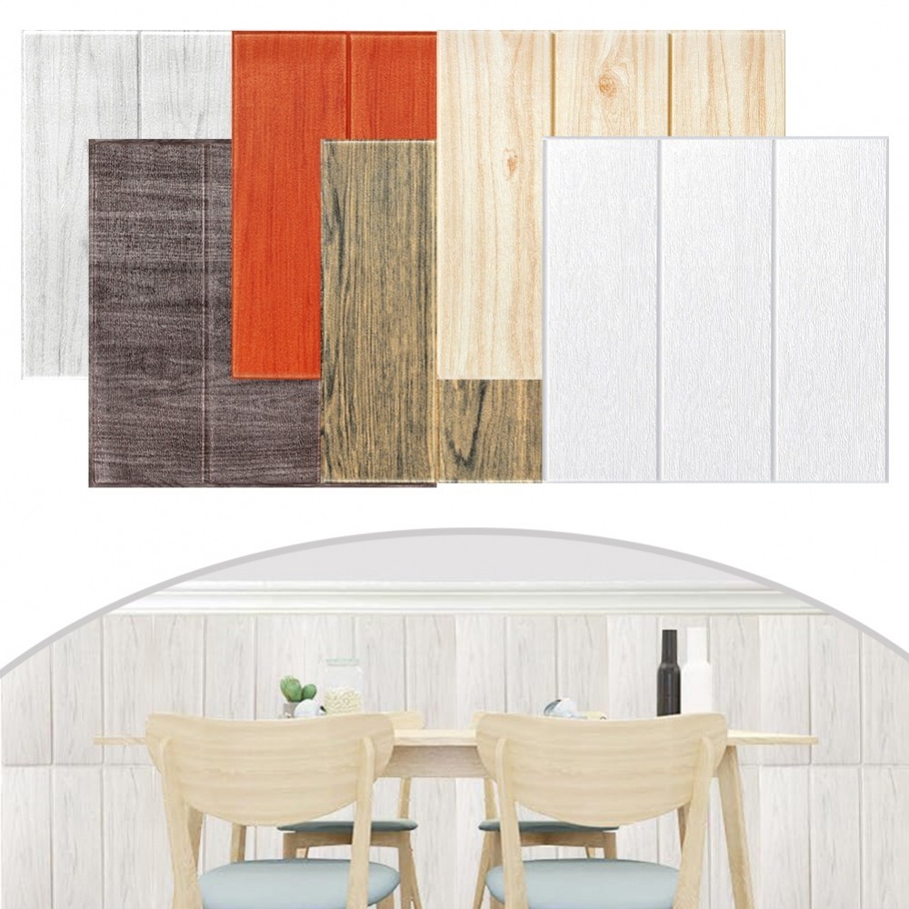 Easy Installation Moist proof Soft Foam Panels 3D Tile Stone Brick Wall ...