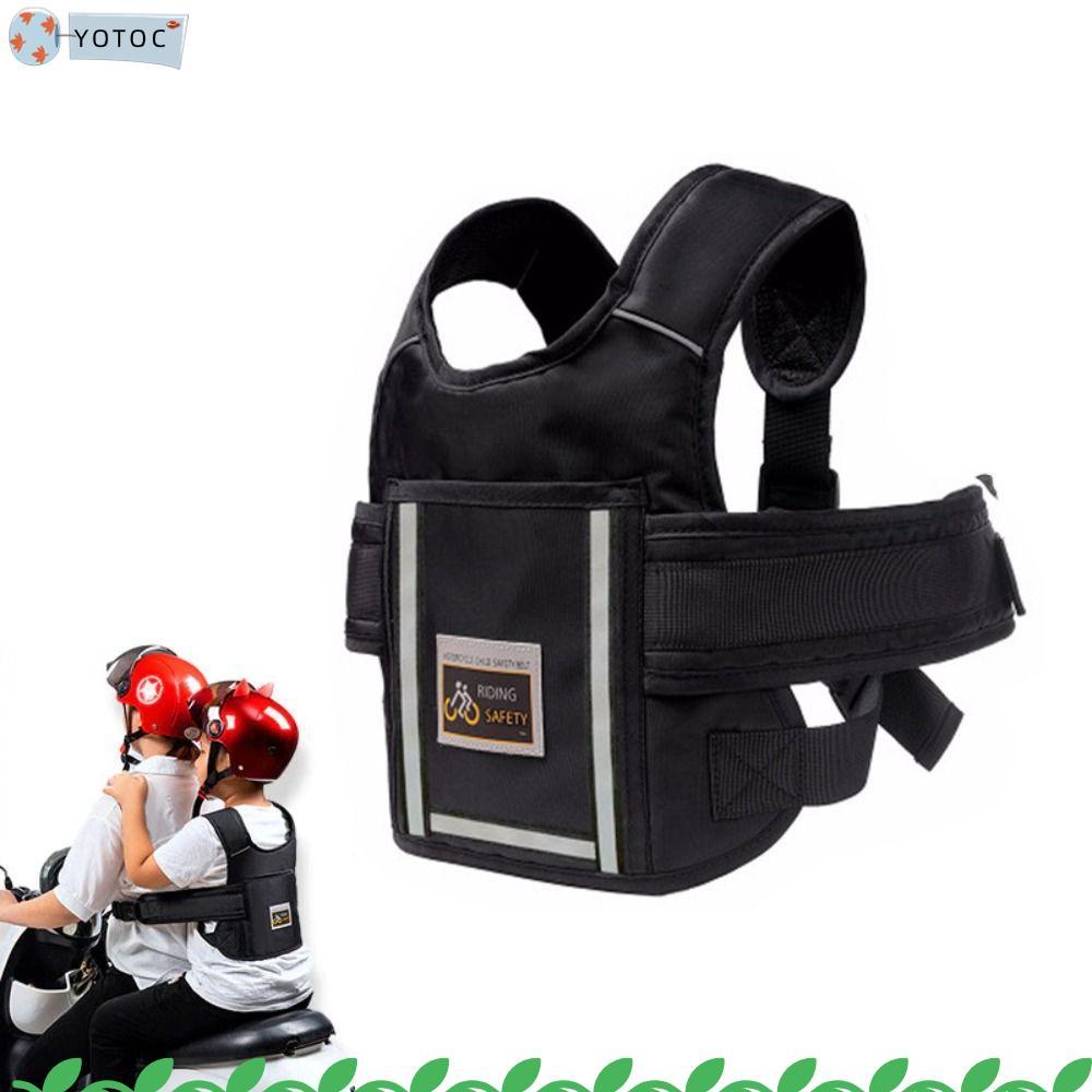 YOTOC Motorcycle Child Safety Belt, Black Adjustable Safety Riding ...