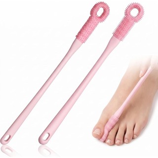 Long Handle Foot Scrubber Easy Reach Toe Cleaning Brush Exfoliating ...