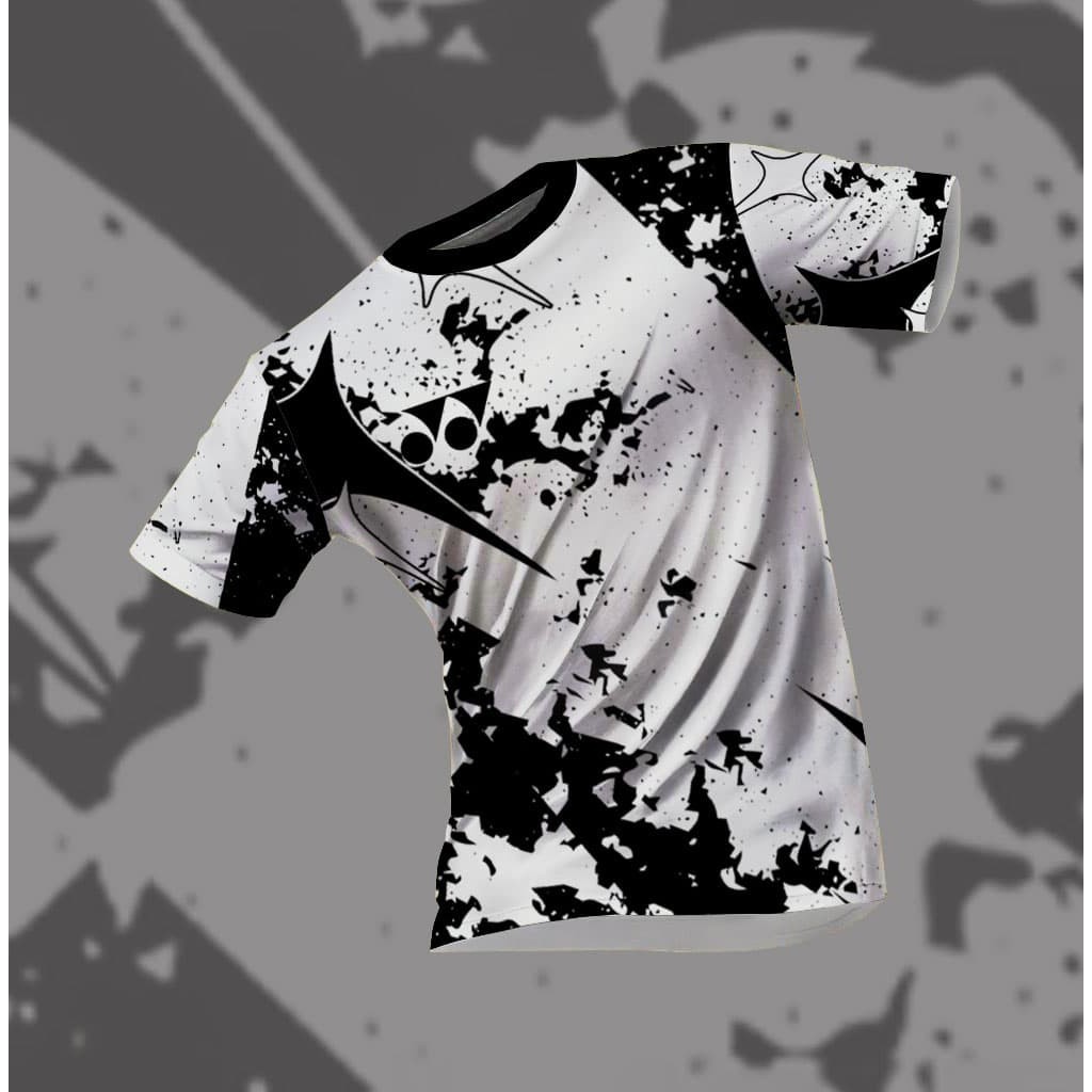 2026 Yonex Badminton Jersey Plus Size S-5XL - Black Red Gradient Print ...