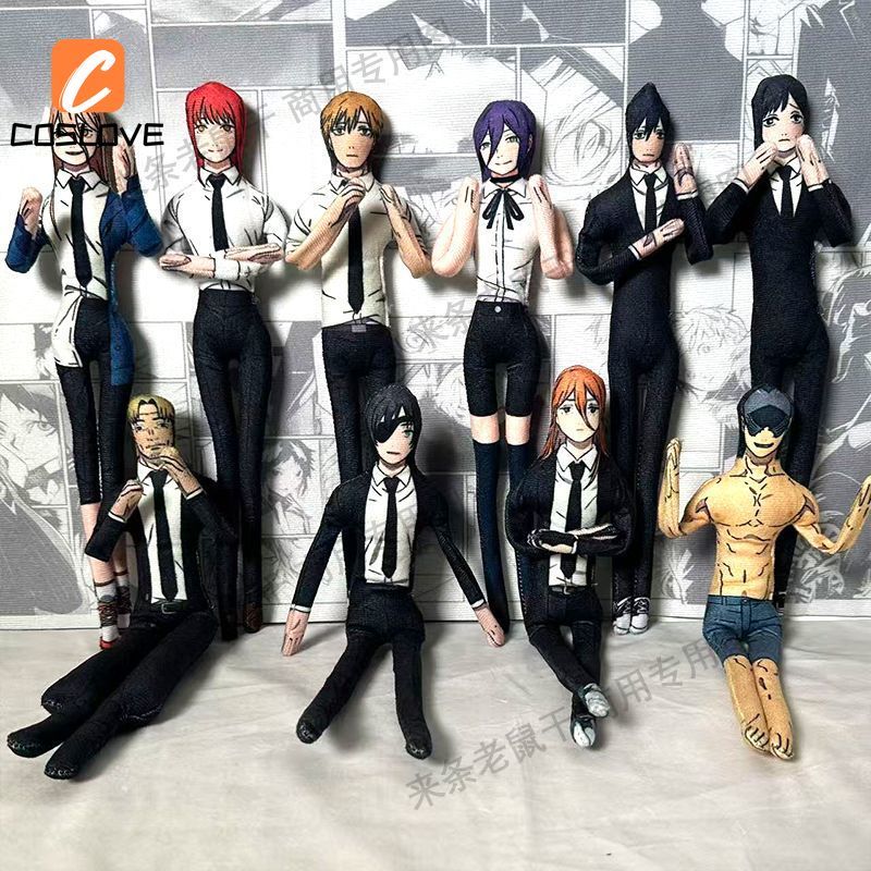 Anime Chainsaw Man Denji Reze Makima Fan Made Doll Soft Stuffed Toy PP ...