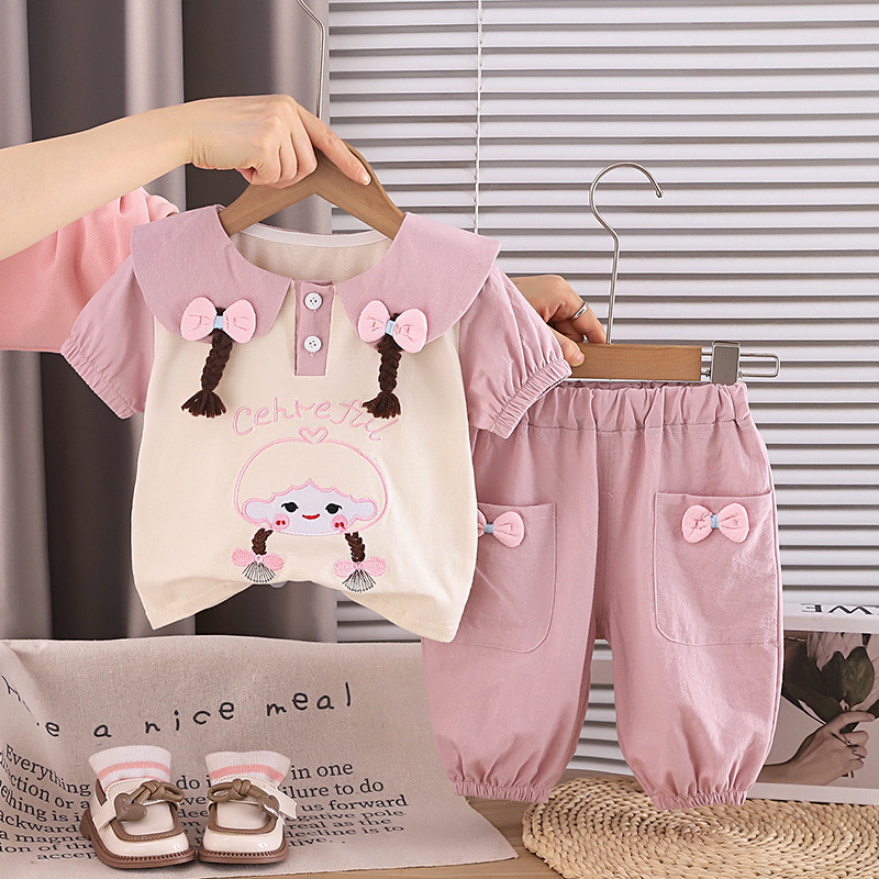 2026 Summer Baby Girls Clothes Suit Children Fashion Little Braided ...