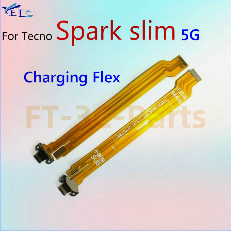 For Tecno Spark Slim 5G USB Charging board flex Replacement Part ...