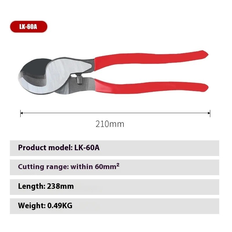 Industrial-grade Electrician Cable Shears, Copper-Aluminum Wire and ...