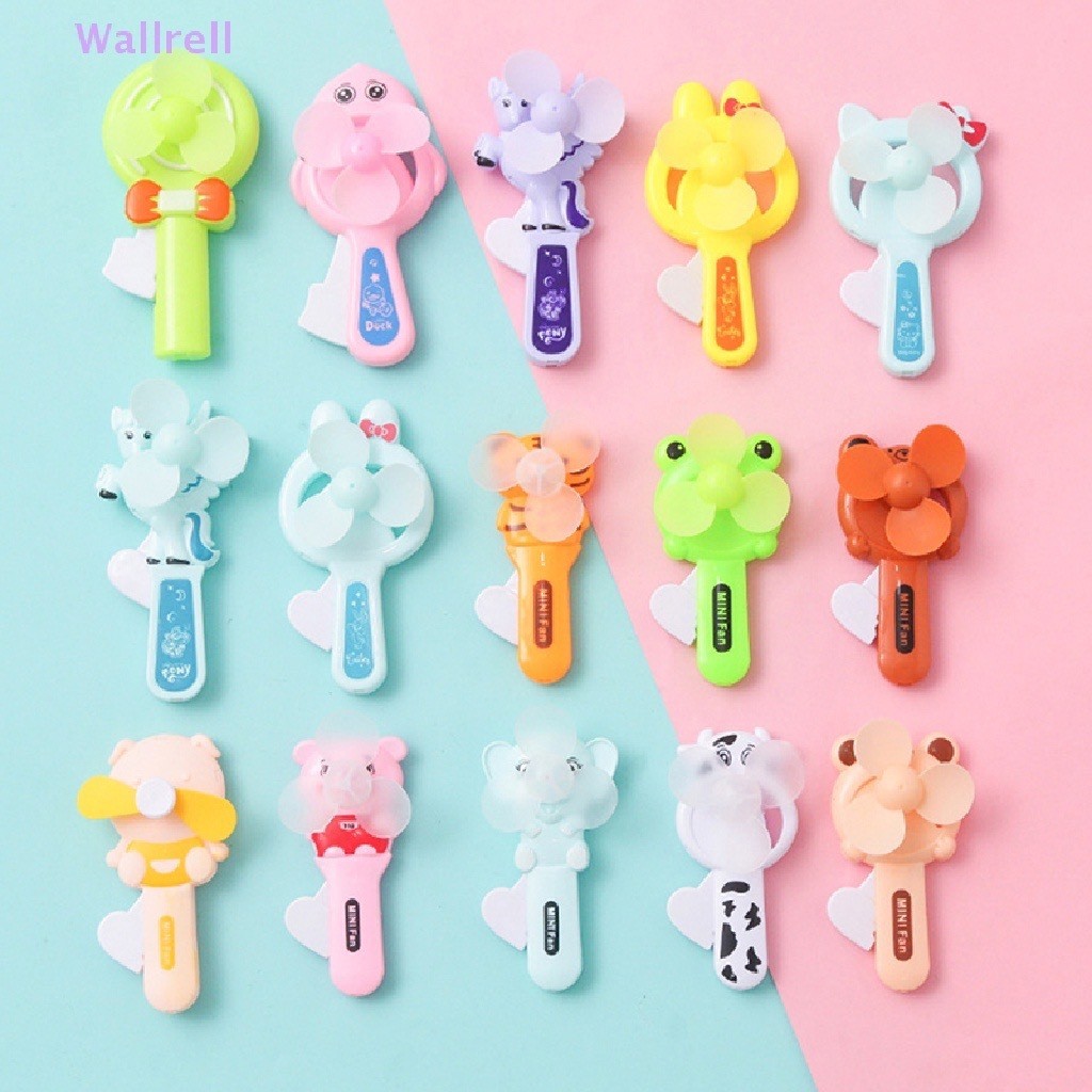 RANDOM Design Mini portable hand press fan cute cartoon fan toy for ...