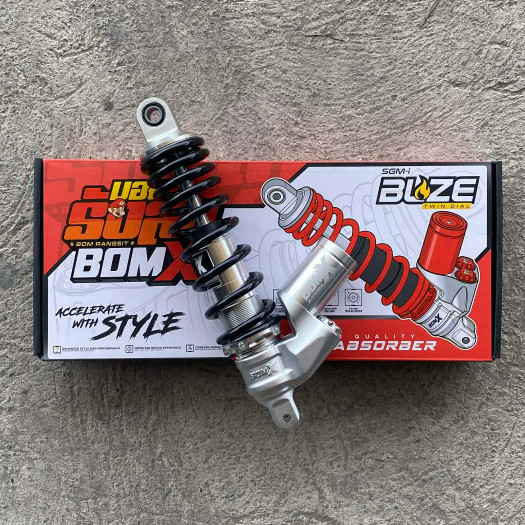 BOMX SHOCK SGM-I BLAZE MIO I 125/ MIO 110 300MM CHROME/ BLACK/ BLACK ...