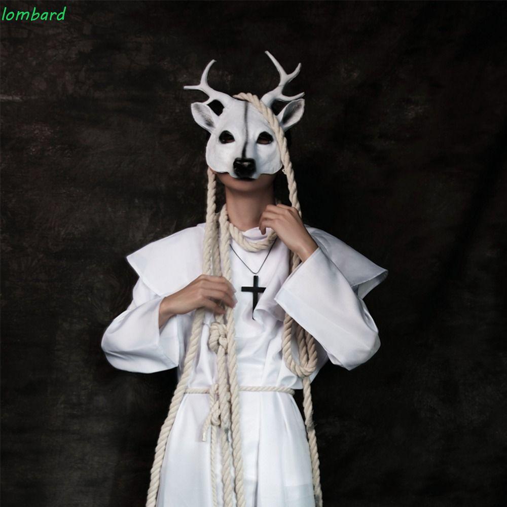 LOMBARD Halloween Mask Show Cosplay Prom Props Masquerade Mask Carnival ...