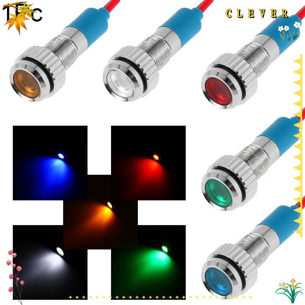 CLEVERHD 1Pc LED Metal Indicator Light Pilot Directional Waterproof ...