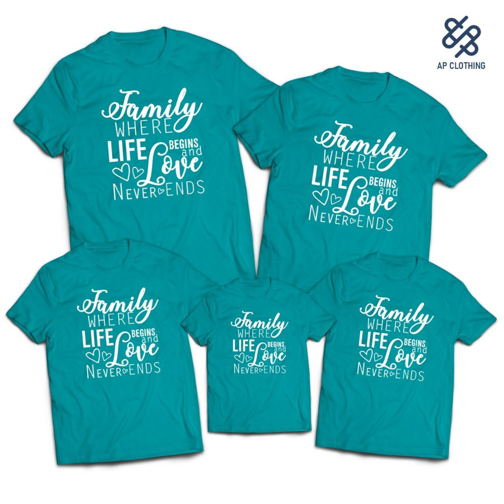 （Delivery in 1-3 days）Transformative Teal Color of the year Family ...