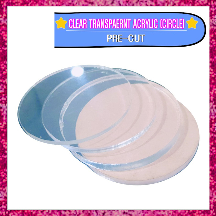 Circle Round Clear Transparent Acrylic Sheet Pre Cut Sheets Customized ...