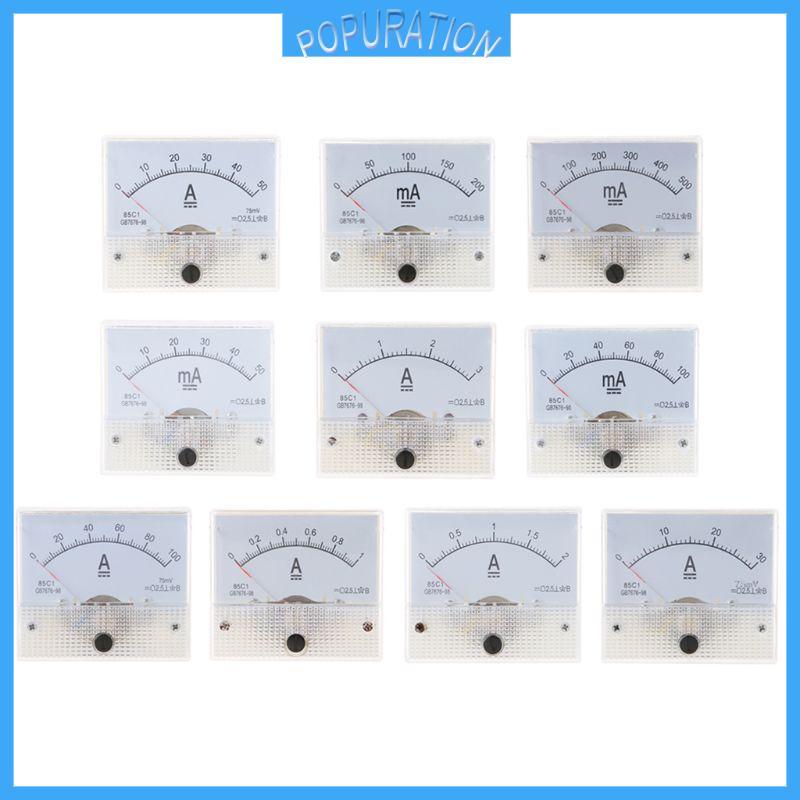 POP 2 5 Accuracy Analog Current Panel Meter Ammeter Pointer Type ...