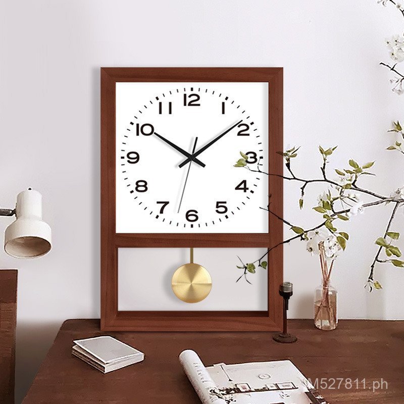 Japanese Style Wall Clock Artistic Swing Clock Square Table Clock ...