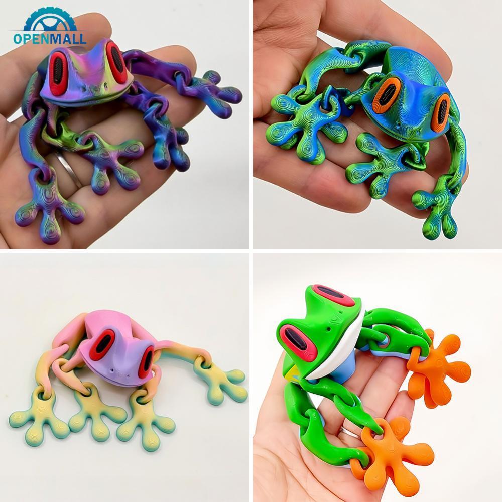 OPENMALL 3D Printed Frog With Movable Joints Fridge Magnet Decoration ...