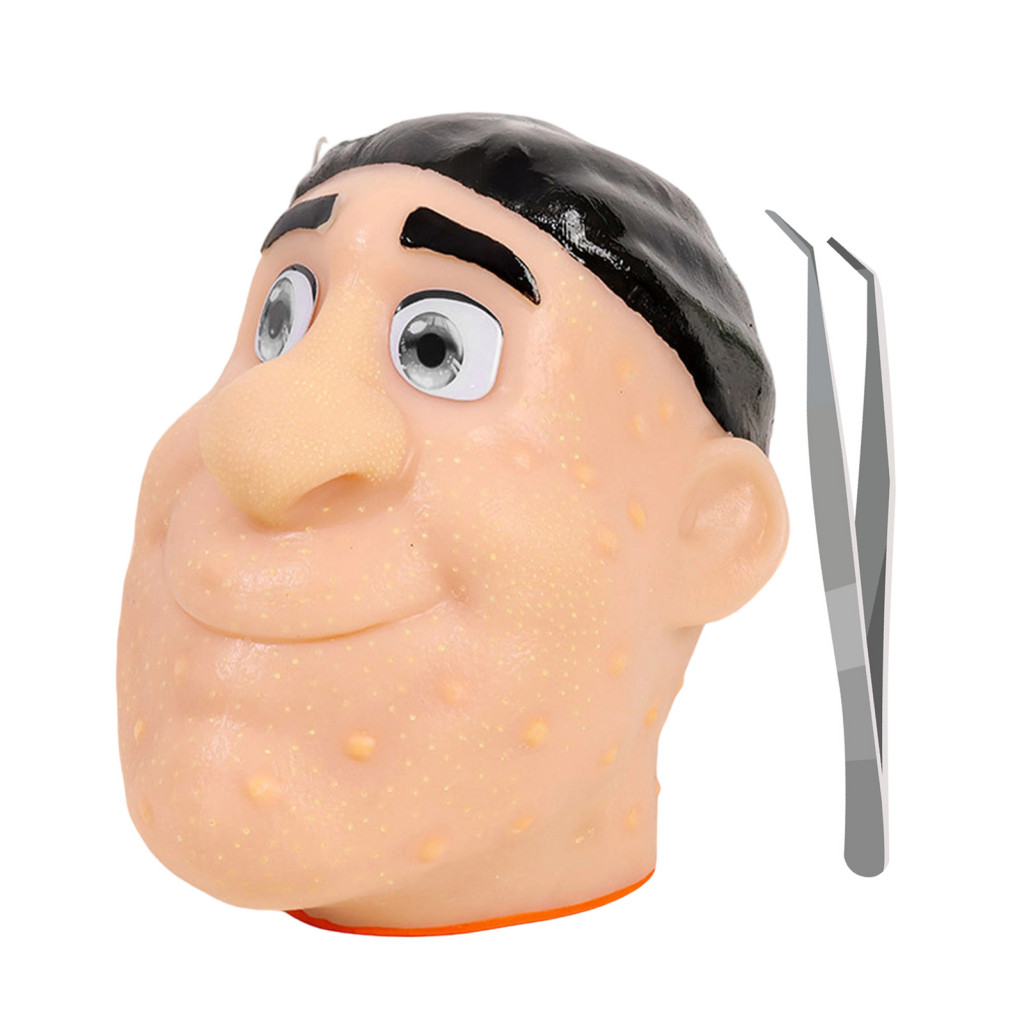 Wandereve| Pimple Popping Decompression Toy Acne Popping Toy Man Head ...
