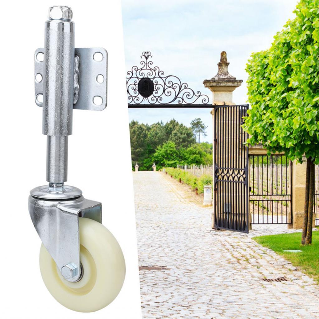 viviwins Swivel Caster Wheels 4 Nylon Gate Wheel Spring Loaded Heavy ...