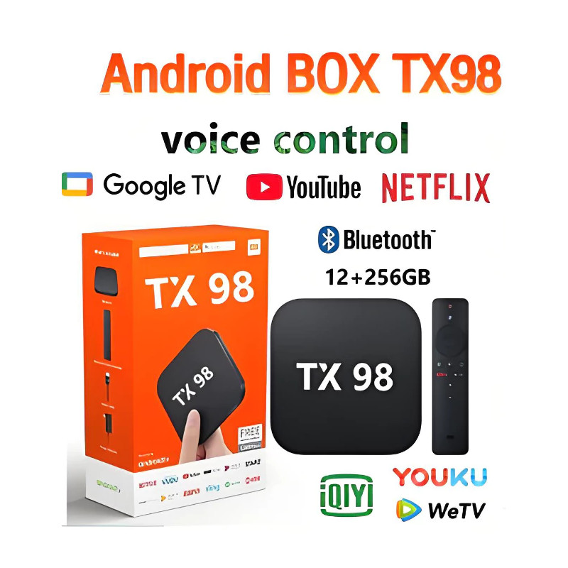 TV Box 4K HD 16+256GB 2.4GHz/5G WiFi Support External Device USB Flash ...