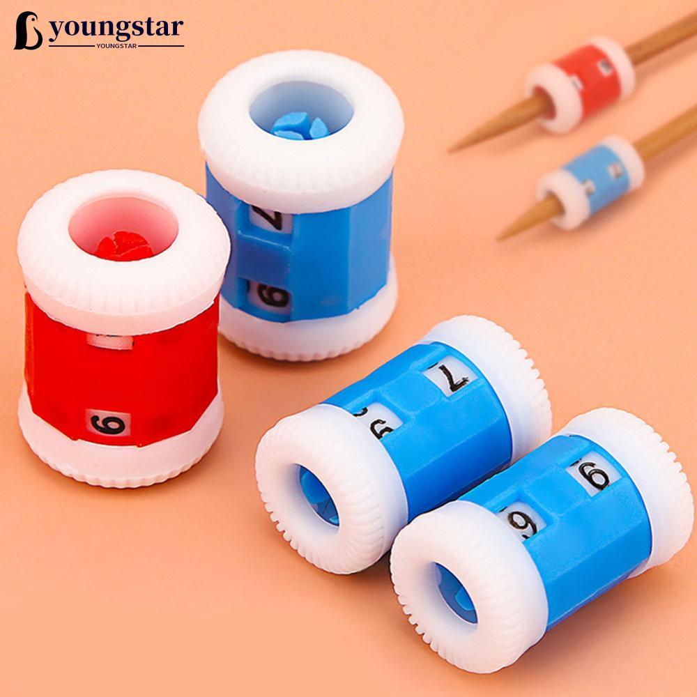 YOUNGSTAR 2Pcs Manual Handheld Knitting Stitch Counter with Plastic ...