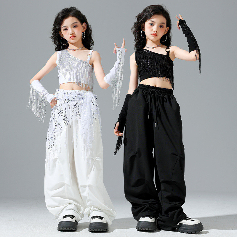 Girls exposed navel jazz jazz street dance costumes women's group ...