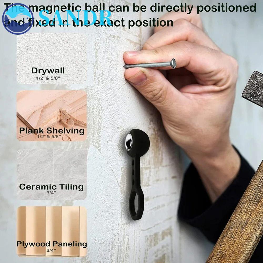 SANDR Magnetic Stud Finder, Magnetic 27 Pounds Pull Wall Stud Finder ...