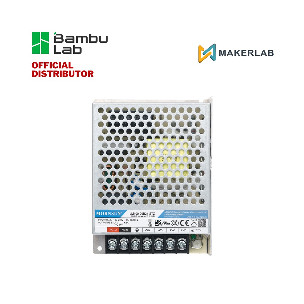 Bambu Lab Internal Power Supply 24V 108W for X1 & P1 Series 3D Printer ...
