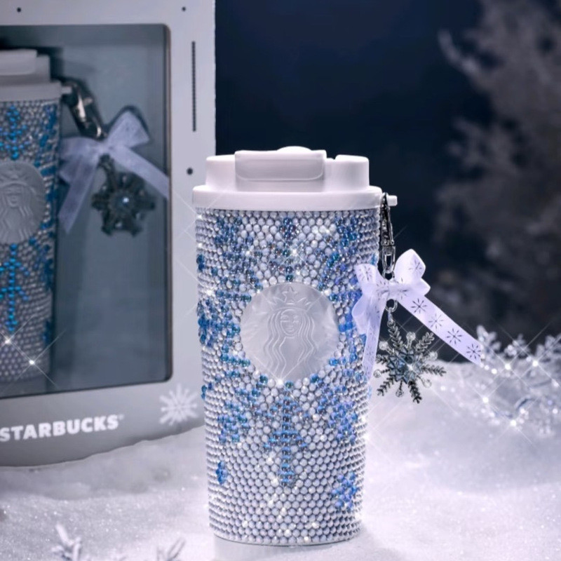 Starbucks 2025 Christmas Snow Glitter Limited Edition Sparkling ...