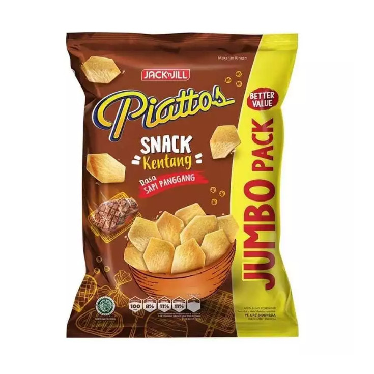 PIATOS GRILLED BEEF 15GR 1 PACK CONTAINS 10 PCS | Shopee Philippines