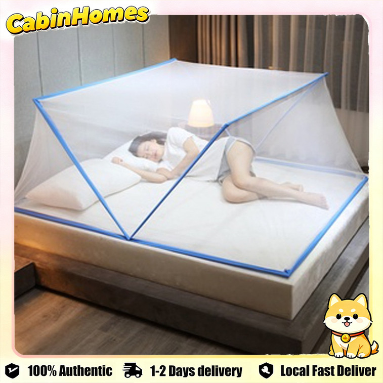 Foldable Kulambo Mosquito Net with Zipper Queen Size Anti Mosquito Nets ...