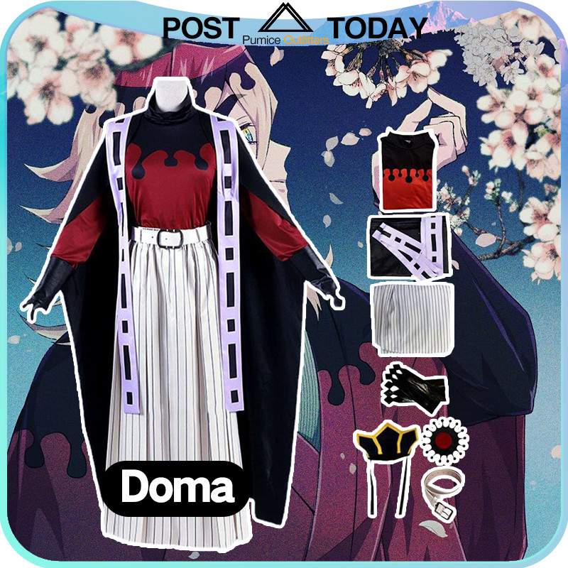 🇵🇭READY STOCK🇵🇭 Demon Slayer Cosplay Doma Upper Moon Two Costume Cult ...