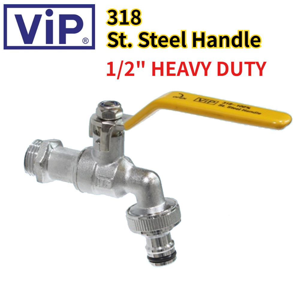 VIP 318 1/2” Vip BALL TAP l UNION BIB TAP C/W WASHING MACHINE TAP ...