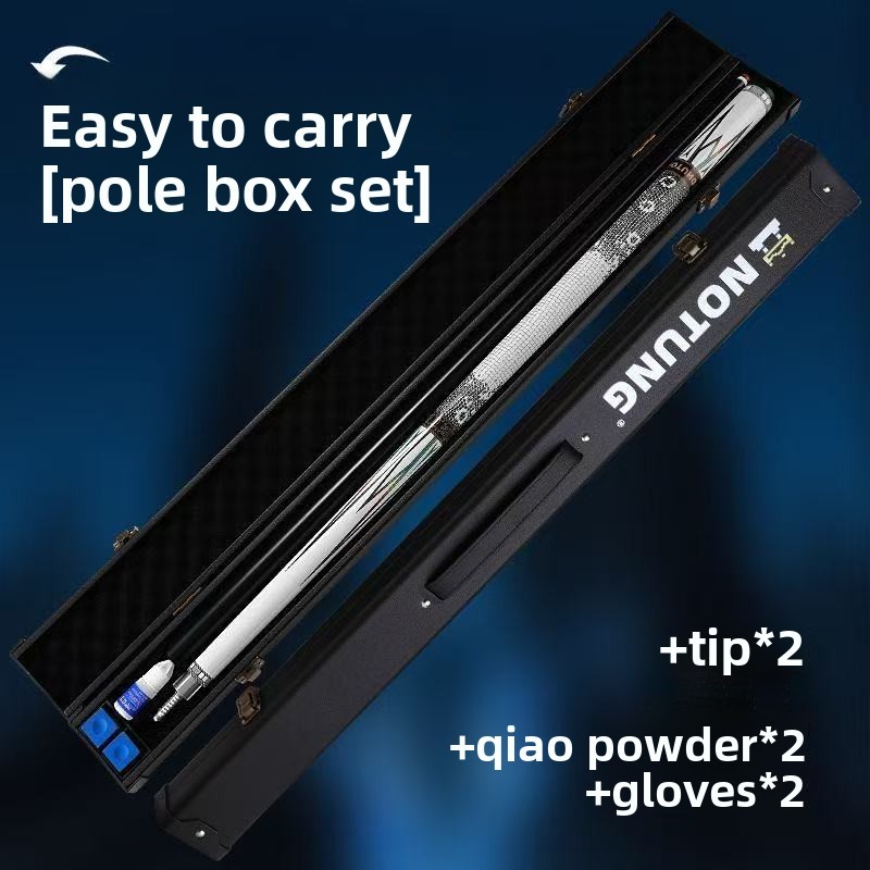 Black Tech Carbon Pool Cue, 3 Tip Sizes for American 9-Ball ...