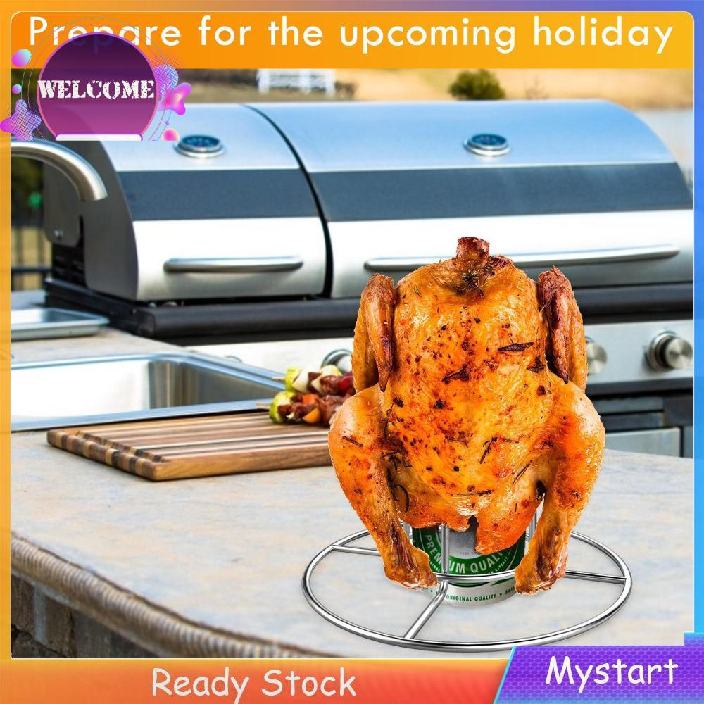 Beer Can Chicken Roasting Stand Stainless Steel Roaster Rack Vertical ...