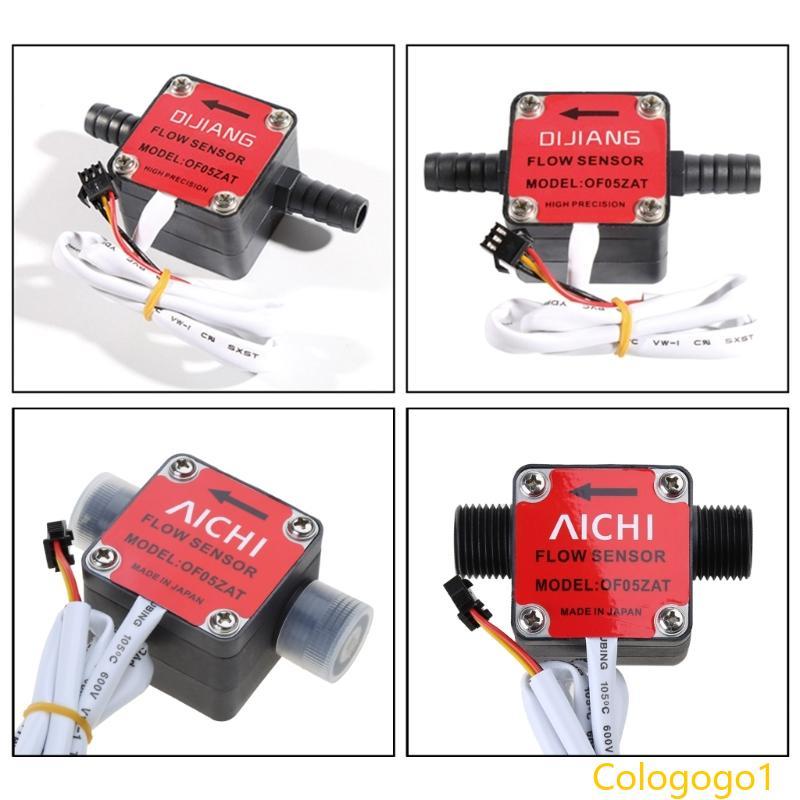 Cologogo1 2 Types Water Flow Hall Sensor Switch Flow Meter Flowmeter ...
