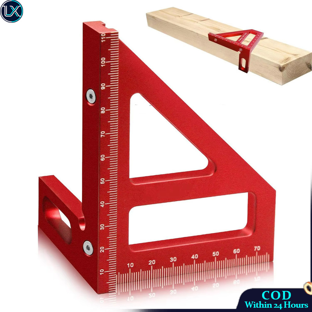 3D Metal Aluminum Triangle Ruler Carpenter Square Speed Square ...