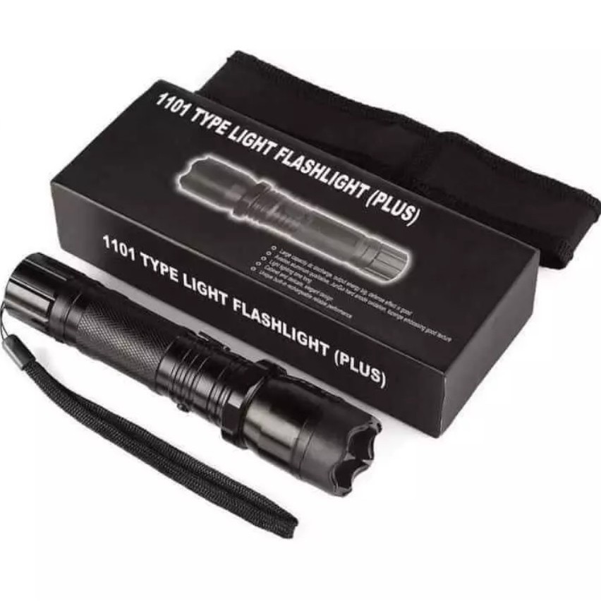 2x1 1101 Super Bright LED Flashlight Rechargeable Multi-Function Long ...