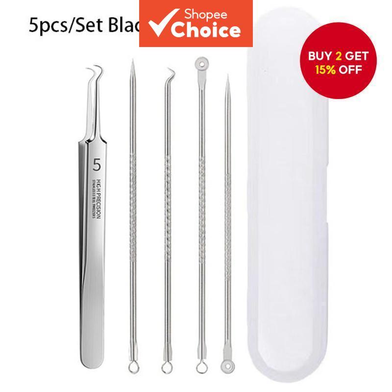 Blackhead Comedone Acne Pimple Belmish Extractor Tools Set. | Shopee ...