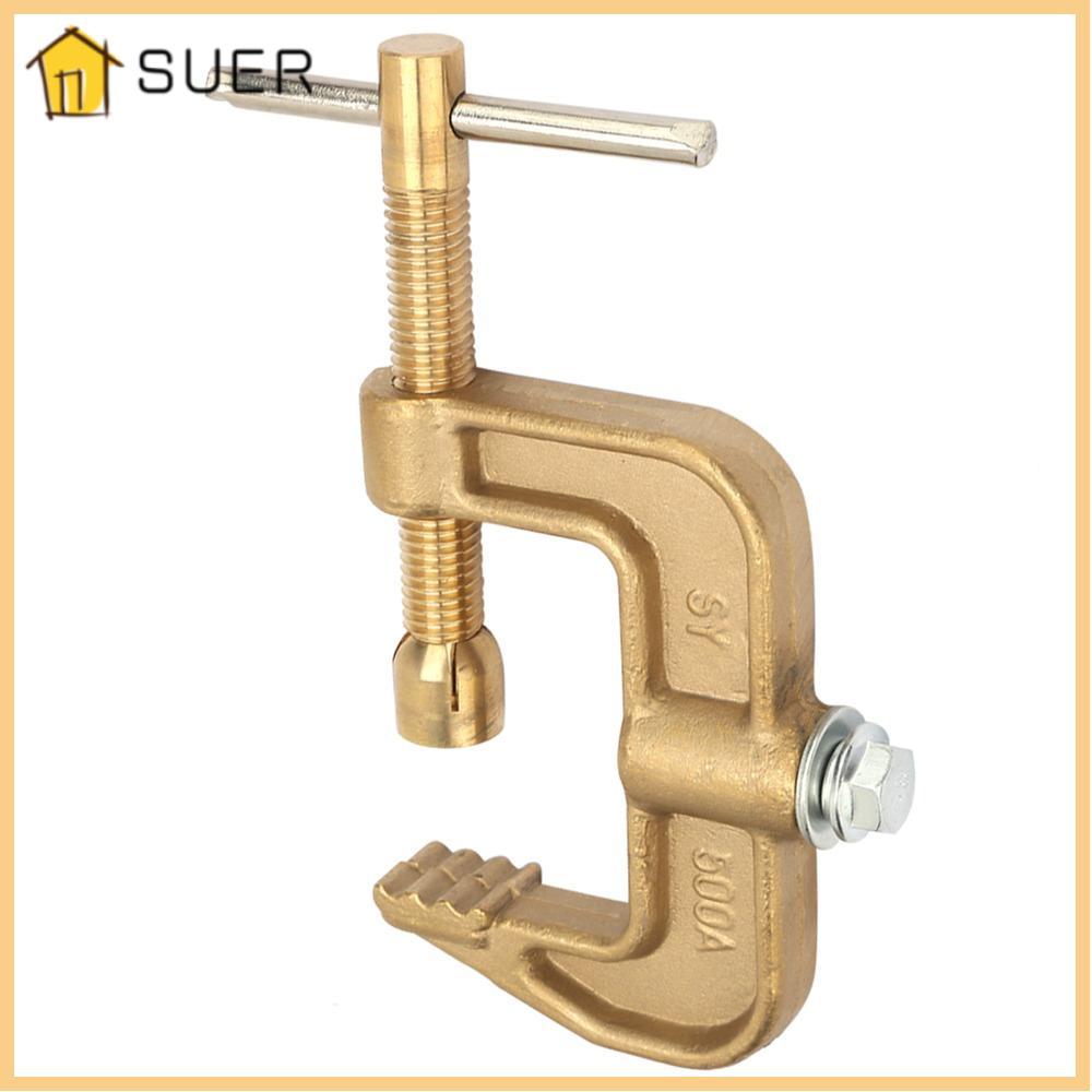 SUER1EN Welding Ground Clamp, 500A High Power Brass Material / Solid ...