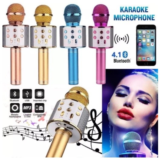 YASE ORIGINAL WS858 Microphone Wireless Karaoke Bluetooth Handheld Mic ...