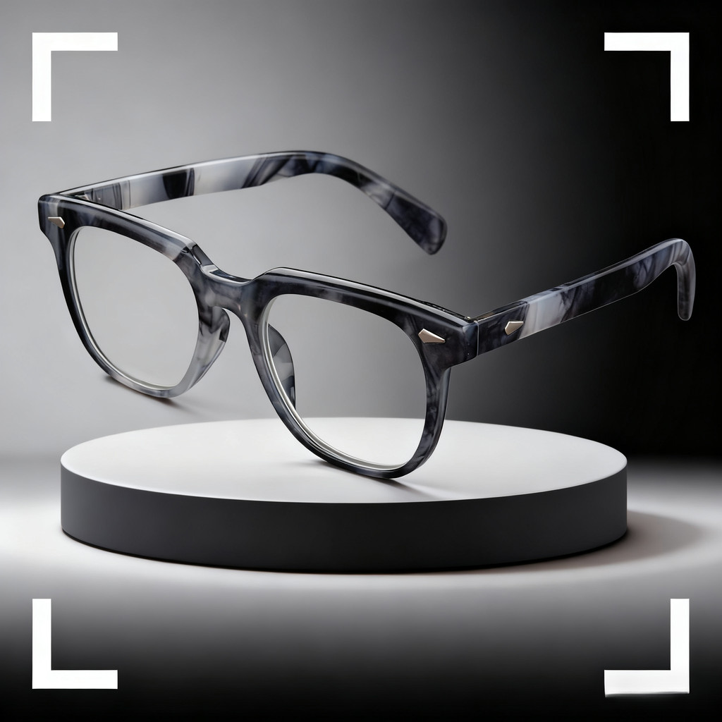 Korean Style Large Frame Reading Glasses with Power HD Blue Light ...