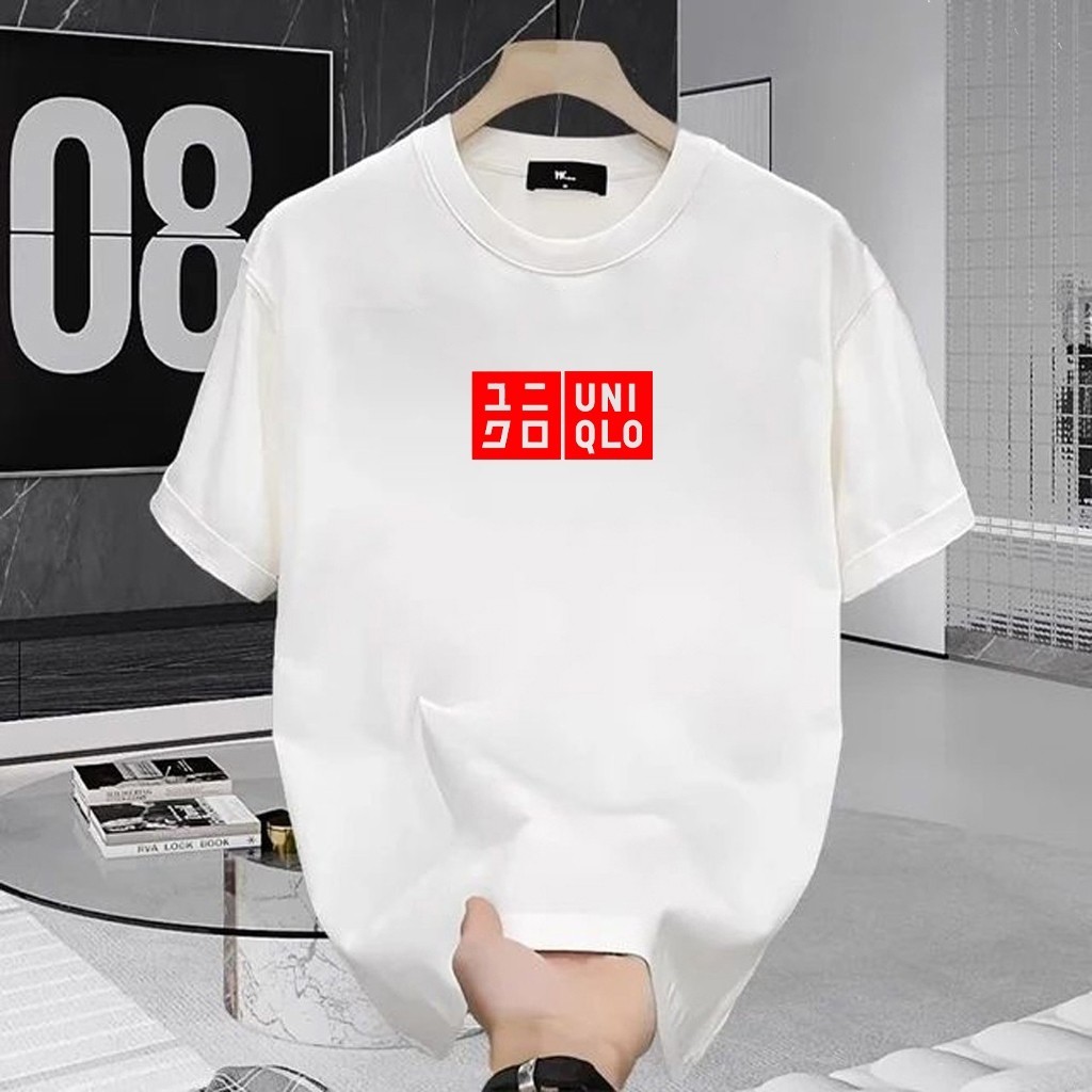 SoftWhimsy Cool unisex short-sleeved T-shirts with Uniqlo logo Distro ...