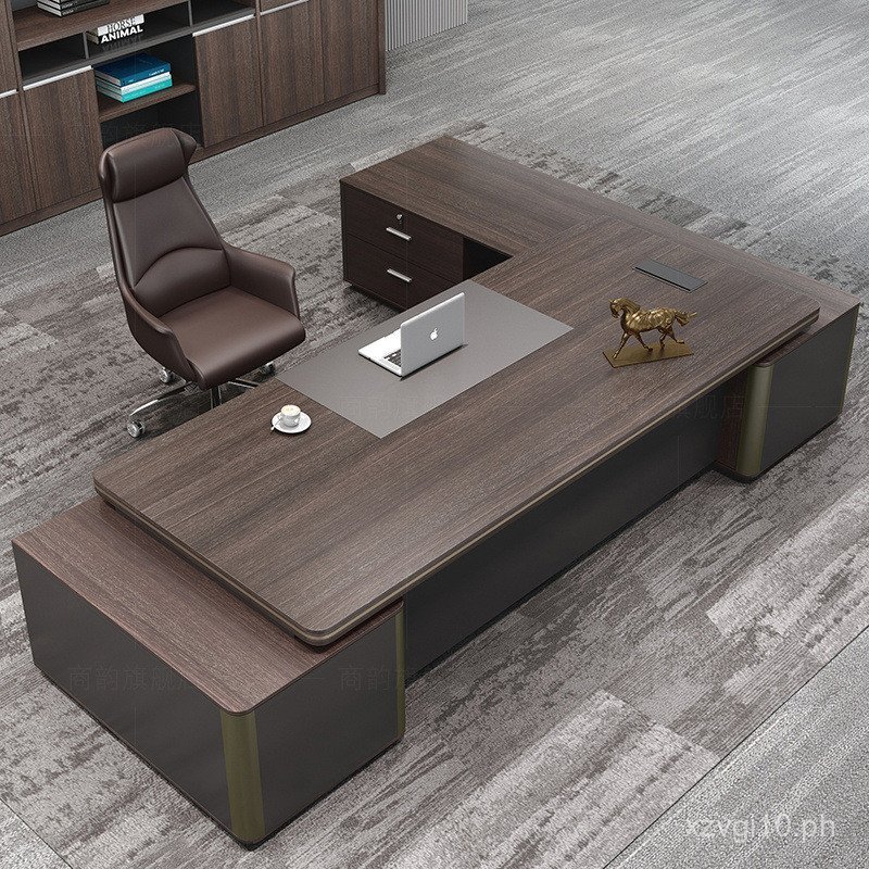 Office Desk Simple Modern Office Computer Desk and Chair Set Light ...