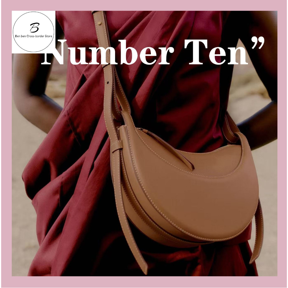 French Counter POLENE Genuine Cowhide Crescent Bag Shoulder Crossbody ...
