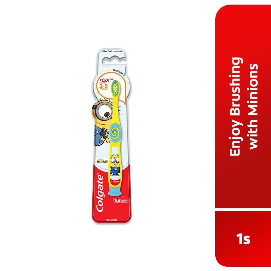 Colgate Kids Minion Toothbrush 2 to 5 Years (Ultra Soft) | Shopee ...