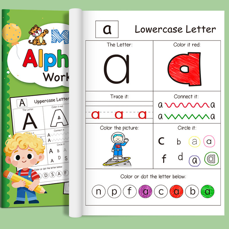 Children English Alphabet Word Exercise Book English ABCDE Basic ...