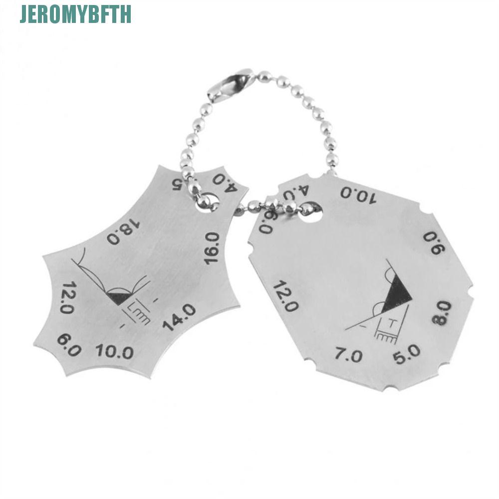 JEROMYBF Weld Gauge, Leg Length Throat Depth Welding Gauge, Two-piece ...