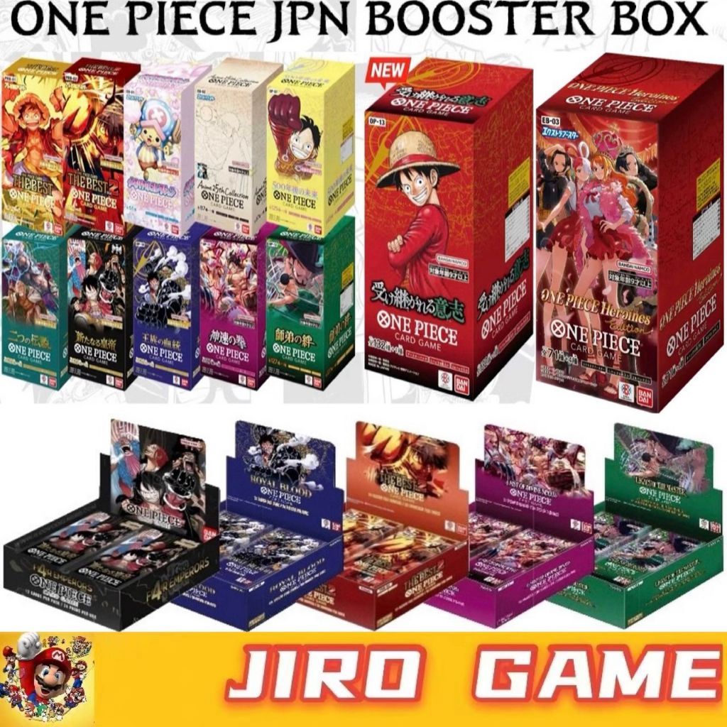 New One Piece Tcg Booster Box Eb03 Op13/ Prb02/ Op12/ Op11/ Prb01/ Eb01 ...